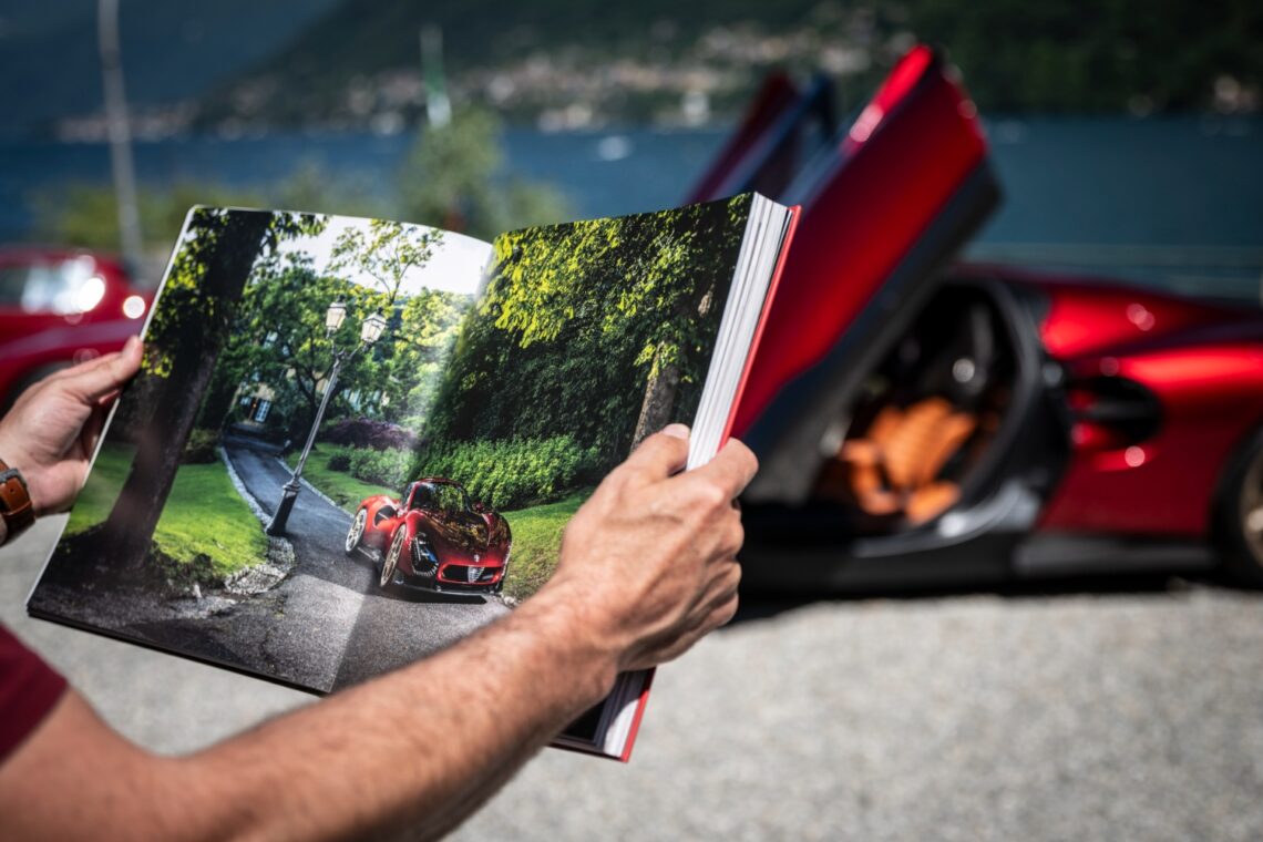 Alfa Romeo tells the story of the new 33 Stradale in a book.