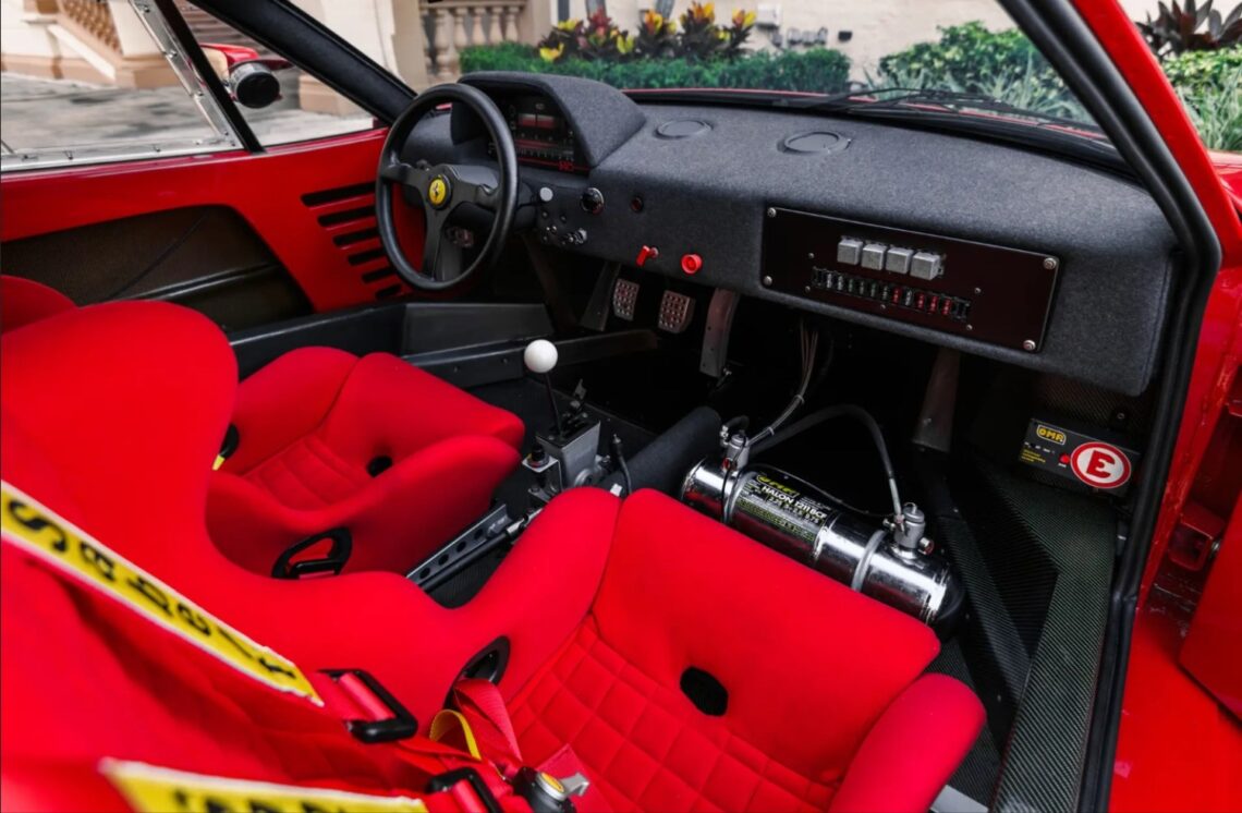 This Ferrari F40 LM GTC intended for the track can be yours.