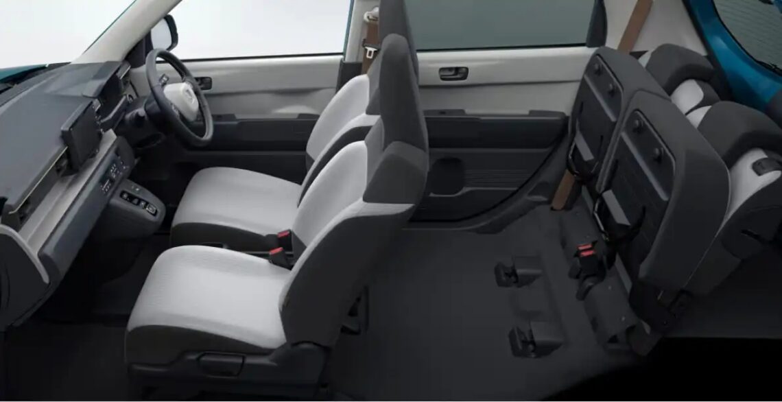 Honda shows the new N-One E, an electric city car that will be arriving in Europe.